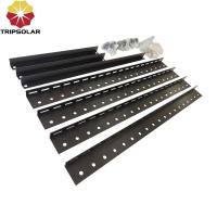 China Metal Roof and Open Field Installation Solar Panel Structure Bracket in Natural Silver for sale