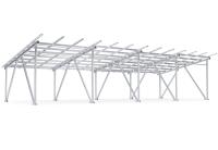 China Aluminum Solar Carport Mounting Kit for Wind Load 60m/s Solar Canopy Connector System for sale