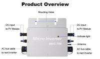 China Micro Inverter Solar System with 26.6A/8.7A Output Current and WIFI/RS485 Communication for sale