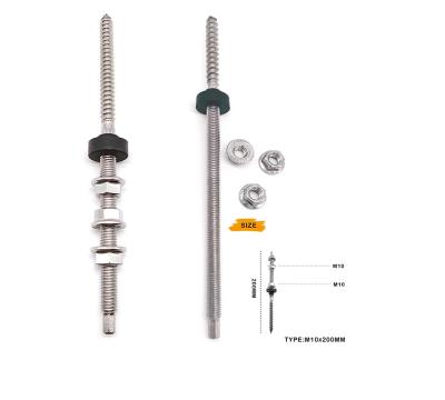 China Flat Tile Solar Roof Hook SUS Mounting Structure 25YRS Service Life and Various Sizes for sale