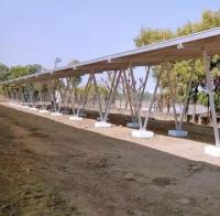 China Renovation-Friendly Steel Single Column Bracket for Commercial Solar Carport Mounting for sale