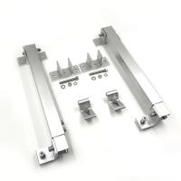 China Silver or Black Aluminium Mounting Brackets for Solar Panel Pole Mounting Structures for sale
