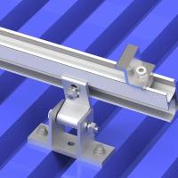China AL6005-T5 Solar Panel Mounting Bracket with Adjustable Angle and Snow Load of 1.5KN/m2 for sale