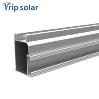 China Natural Silver Solar Panel Mounting Rail for Frame or Frameless Modules Directly Sold for sale