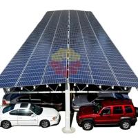 China Carport Solar Mounting System 10KW Light Weight Aluminum Solar Carports for Car Parking for sale