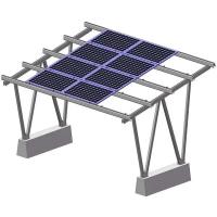 China Anodized Solar Panel Canopy Mounting Rack for Carport Solar Bracket Mounting System for sale