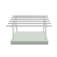 China Anodized Solar Panel Canopy Mounting Rack for Carport Solar Bracket Mounting System for sale