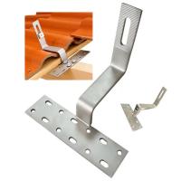 China Anodized Solar Roof Tiles Photovoltaic Solar Tile Hook Accessories PV Solar Mounting Bracket Hook on Tile Roof for sale