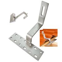 China ISO9001/CE Certified Solar Tile Roof Hook for Easy Installation Natural Silver Finish for sale