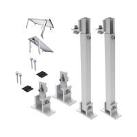 China 60M/s Wind Load Adjustable Aluminum Solar Panel Mounting Bracket for Small Panel Setup for sale