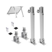 China 60M/s Wind Load Adjustable Aluminum Solar Panel Mounting Bracket for Small Panel Setup for sale