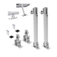 China 60M/s Wind Load Adjustable Aluminum Solar Panel Mounting Bracket for Small Panel Setup for sale