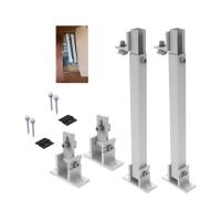 China 60M/s Wind Load Adjustable Aluminum Solar Panel Mounting Bracket for Small Panel Setup for sale