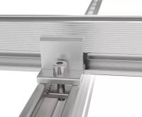 China Ground Solar Mounting Bracket with Aluminum Alloy/Stainless Steel and High Snow Load for sale