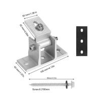 China 25YRS Service Life Aluminium Solar Panel Bracket Adjustable for Maximum Performance for sale