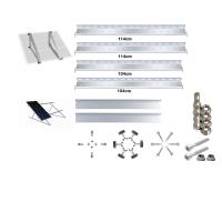 China Adjustable Solar Panel Mounting System for Metal/Tin Roof Easy to Install and Adjust for sale