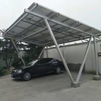 China Adjustable Tilt Angle 0-60 Degrees Anodized Solar Carport for Photovoltaic Panels for sale