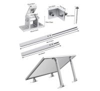 China Adjustable Angle Bracket for Solar Panel Mounting on Tile Roof and Wind Load of 60M/s for sale