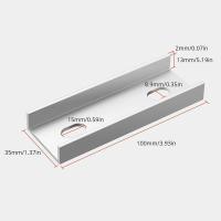 China Natural Silver Solar Mini Rail Mounting Connector Rail Splice Solar Racking System for sale