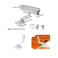 China 25-30 Years Service Life Custom Aluminium Roof Solar Adjustable Flat Tile Roof Hooks for sale
