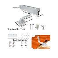 China 25-30 Years Service Life Custom Aluminium Roof Solar Adjustable Flat Tile Roof Hooks for sale