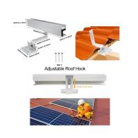 China Natural Aluminum Roof Hook for Easy Installation of Metal Roof Solar Panel Mount Bracket for sale