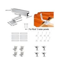 China Natural Aluminum Roof Hook for Easy Installation of Metal Roof Solar Panel Mount Bracket for sale