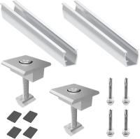 China Solar Rail Connector Clamp for Solar Panel Mounting on Landscape/Portrait Orientation for sale