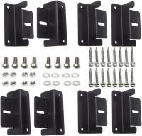 China Metal/Tin Roof Solar Panel Mounting 4pcs Black Z Brackets for Panel Installation for sale