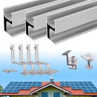 China Aluminum Roof Tile Solar Panel Mounting System with Anodized Solar Tile Roof Hook for sale