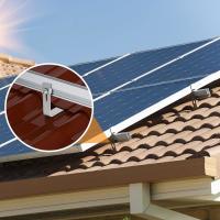 China Aluminum Roof Tile Solar Panel Mounting System with Anodized Solar Tile Roof Hook for sale