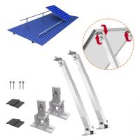 China Ground Solar Panel Mounting Bracket Anodized Adjustable Support for 25 Years Life Span for sale