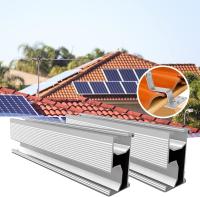 China Metal Roof Solar Panel Mount Bracket Natural Aluminum Roof Hook for Wind Load 60m/s for sale