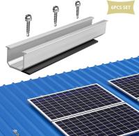 China Aluminum Solar Metal Tin Roof Mounting System For Rail L Feet Clamp Grounding Clip Grounding Lug for sale
