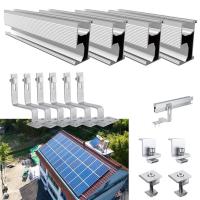 China Aluminum Solar Metal Tin Roof Mounting System For Rail L Feet Clamp Grounding Clip Grounding Lug for sale