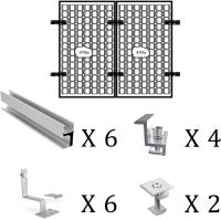 China 25-30 Years Service Life Solar Roof Mounting System for Natural Silver Tile Roof for sale