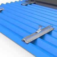 China 1.4KN/m2 Snow Load Anodized Solar Mini Rail for Solar Roof Mounting System Rail for sale