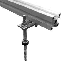 China Anodized Solar Panel Roof Mounting L Feet in Various Sizes for Different Roof Systems for sale