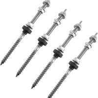 China Roof Mount Stainless Steel Solar Ground Screws L Foot Hanger Bolt Kit for Various Sizes for sale