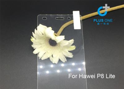China Anti Oil Washable Huawei Screen Protector , Clear 9H Huawei P8 Lite Screen Guard for sale