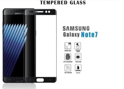 China Samsung Note 7 Samsung Tempered Glass Screen Protector 3D Full Cover Black for sale