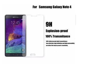 China Anti Explosion Samsung Tempered Glass Screen Protector 9H for Samsung Note 4 N9100 for sale