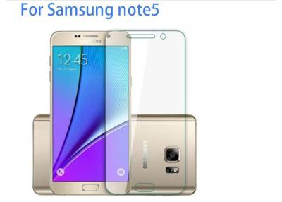 China Samsung Note 5 Toughened Glass Screen Protector Oleophobic Coating Transparent for sale
