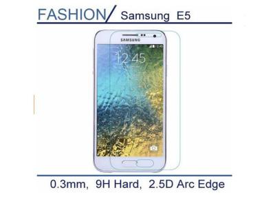 China Protective 2.5 D Tempered Glass Screen Cover , Ultra Clear Samsung E5 Screen Protector for sale