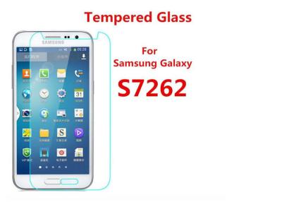 China Samsung S7262 2.5 D Samsung Tempered Glass Screen Protector Anti Fingerprint for sale