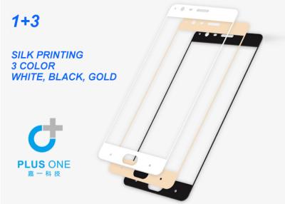 China Full Cover Silk Print Tempered Glass Screen Guard Protector OEM For One Plus Three for sale