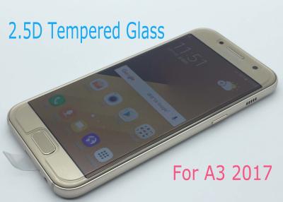 China No White Edge Tempered Glass Screen Protector Perfect Adhesion For Samsung A3 / A320 for sale
