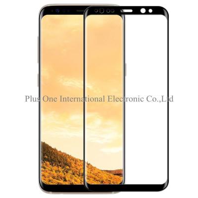 China 2017 New 3D 0.33mm Full Cover Tempered Glass Screen Protector Anti Fingerprint Case Friendly for Samsung S8/S8 Plus for sale