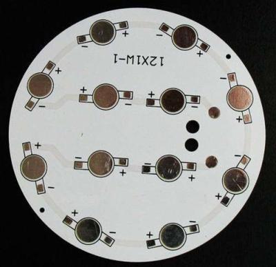 China ROHS Material Aluminum Base PCB Board LED SMT Immersion Gold Design Fabrication for sale