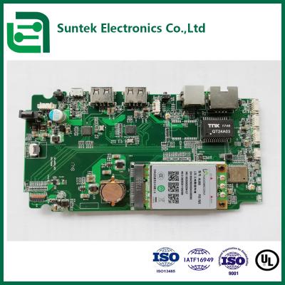 China Turnkey PCB Assembly with 1.0mm/1.6mm/2mm/4mm Thickness 0.1mm Hole Min. and 1-Year Warranty for sale